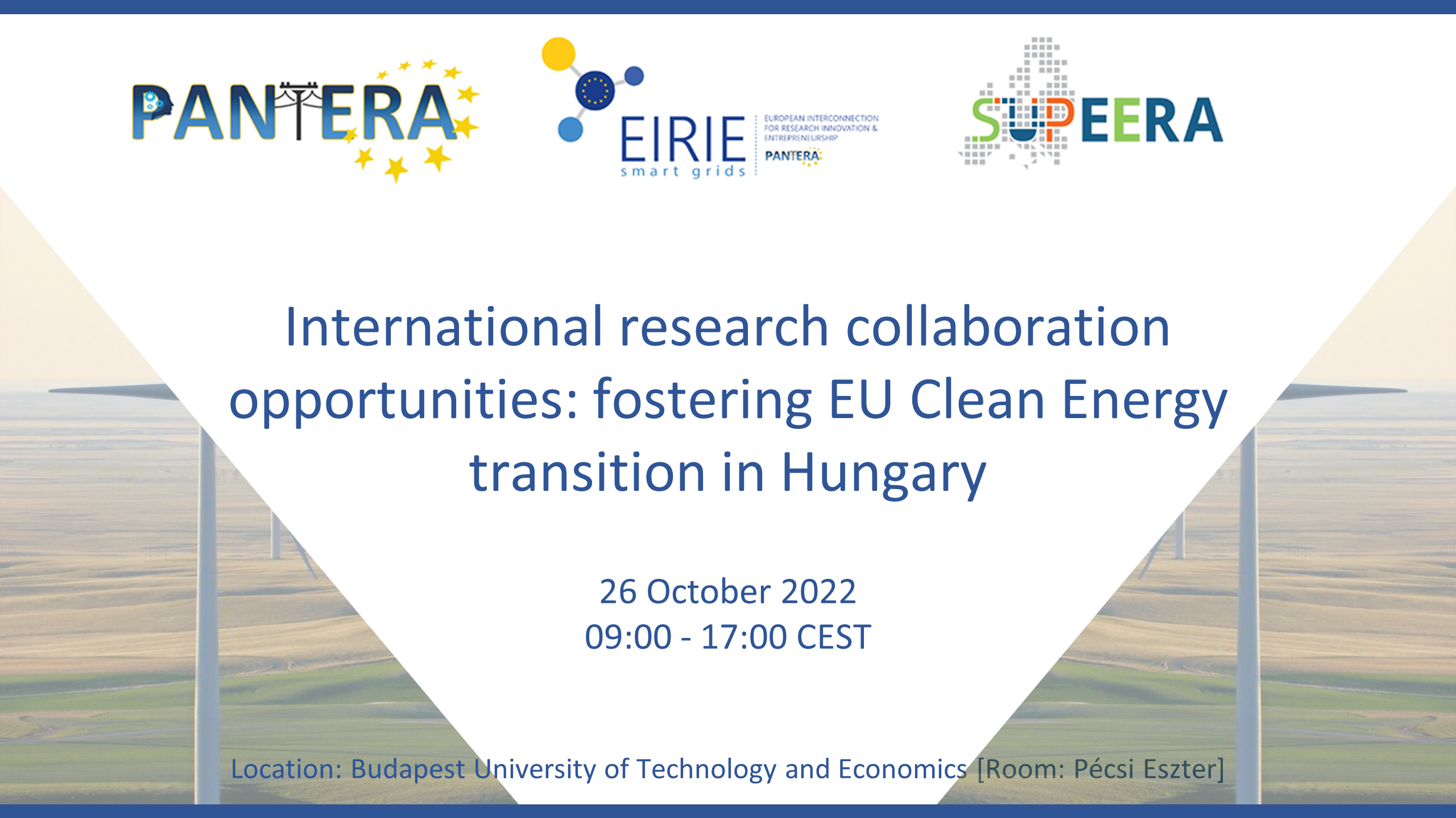 SUPEERA / PANTERA joint workshop "International research collaboration ...